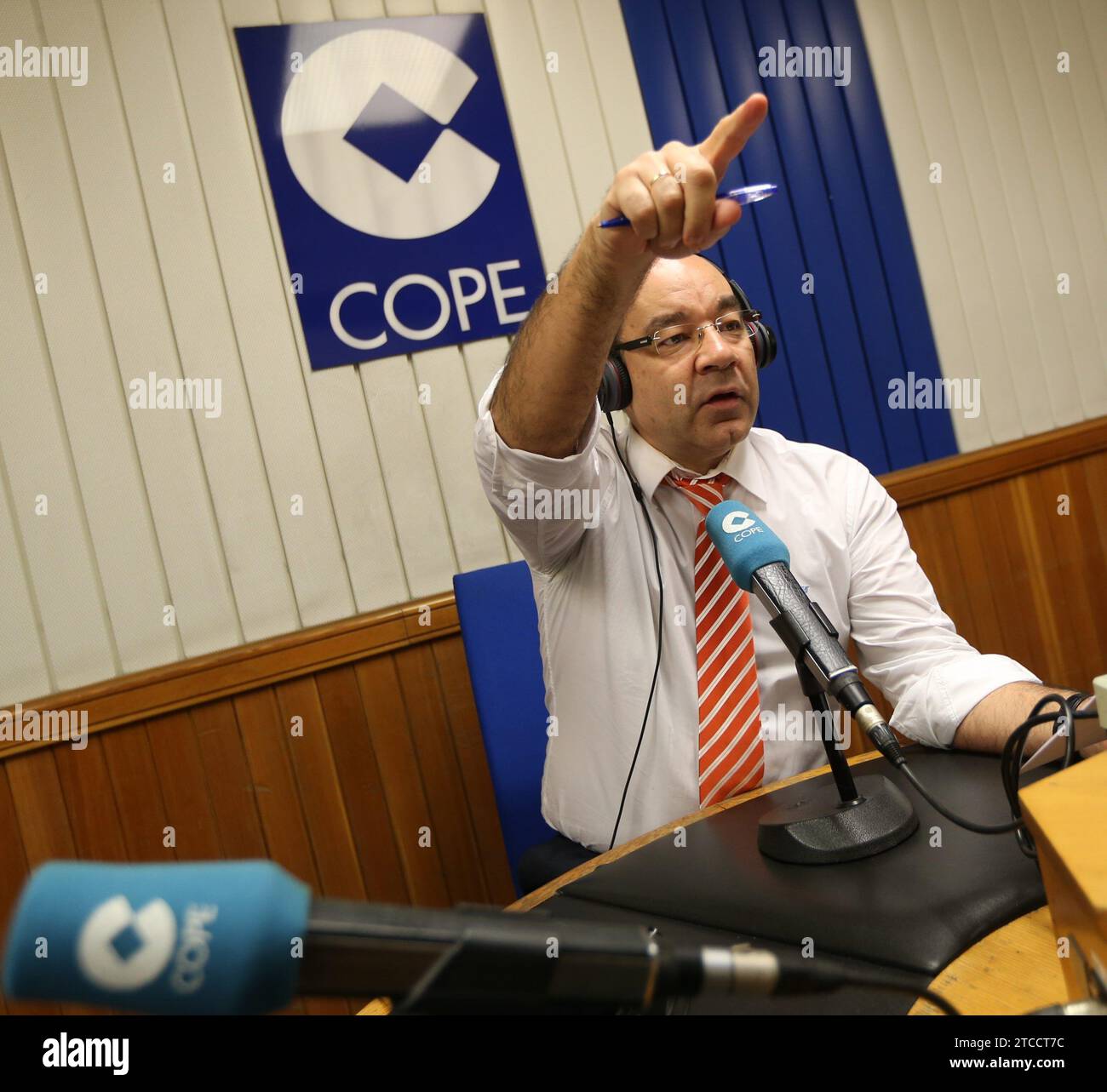 madrid, 3-21-2013.-angel exposito, presenter of the COPE news.-photo ...