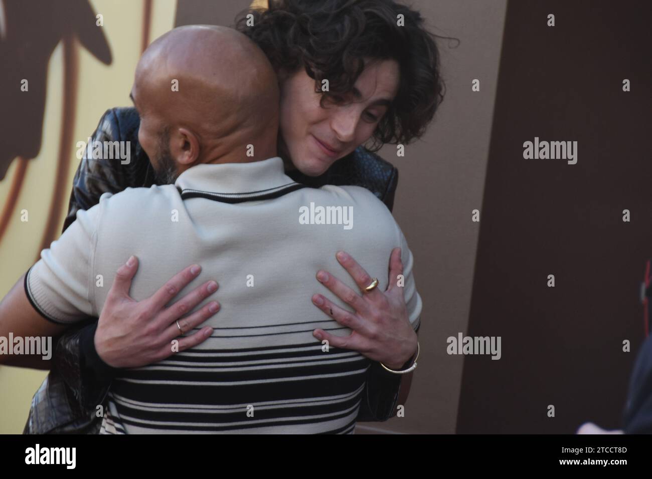 Los Angeles, California, USA 10th December 2023 Actor Timothee Chalamet and Actor Keegan-Michael ...