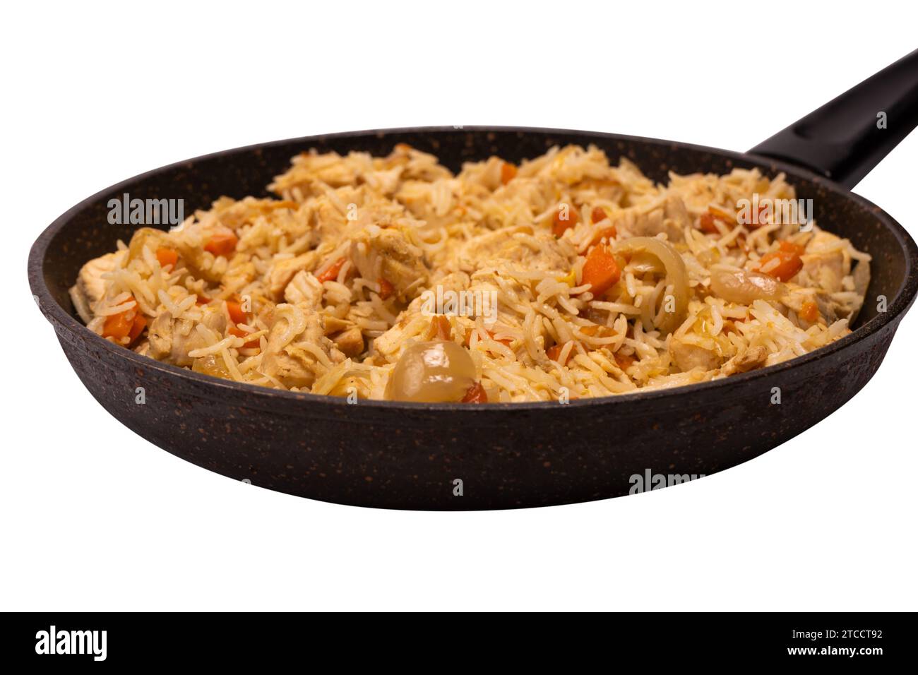 Cooking traditional pilaf meal in Cut Out Stock Images & Pictures - Alamy