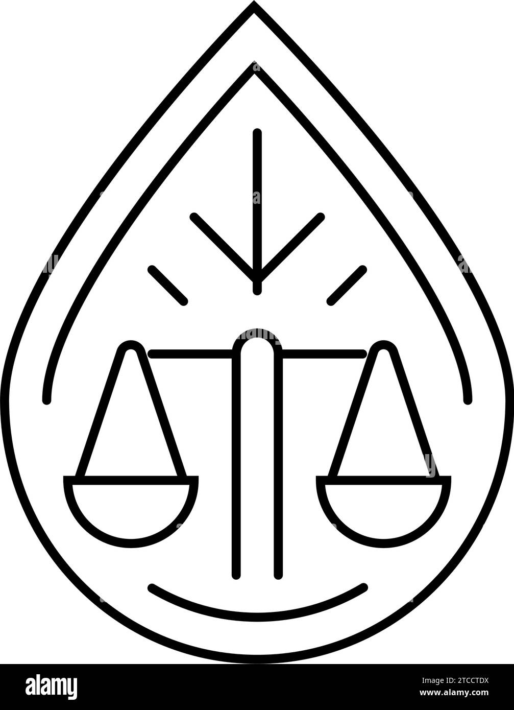 environmental compliance line icon vector illustration Stock Vector ...