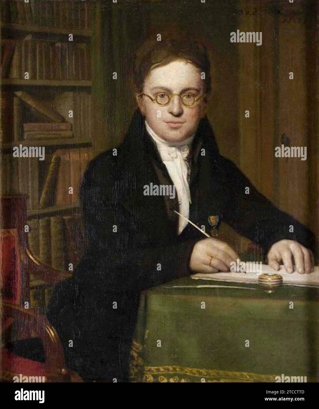 Willem Bartel van der Kooi - Portret (kniestuk) van mr. Christianus ...