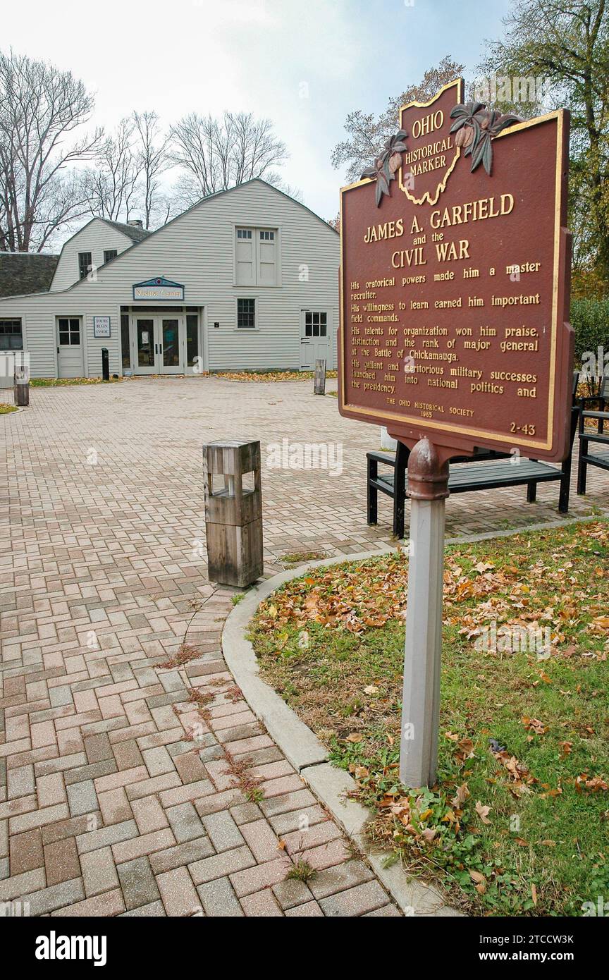James A. Garfield National Historic Site in Mentor, Ohio Stock Photo ...