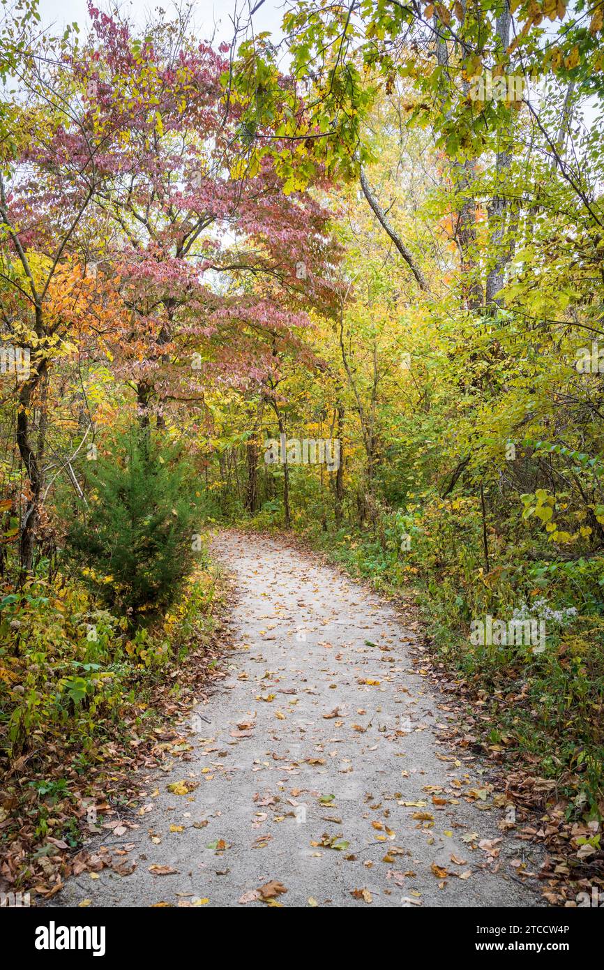 A Hiking Trail at Hopewell Culture National Historical Park Stock Photo ...