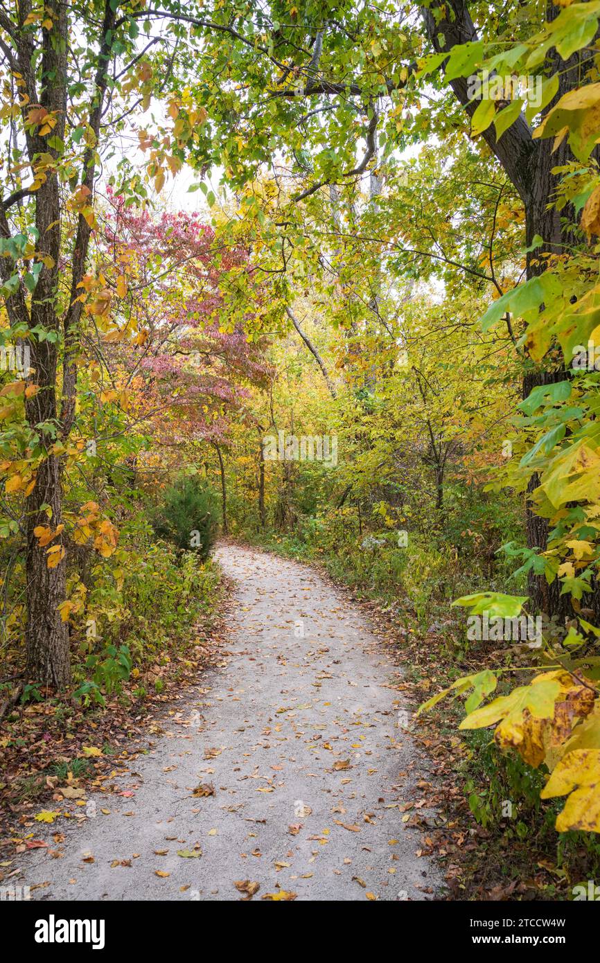 A Hiking Trail at Hopewell Culture National Historical Park Stock Photo ...