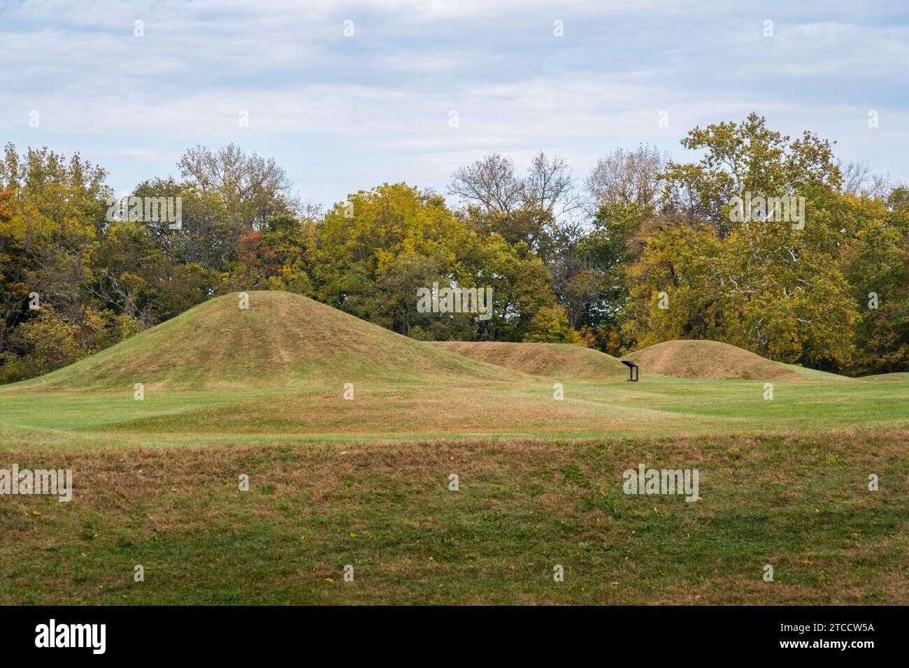 Earthworks at Hopewell Culture National Historical Park in Ohio Stock ...