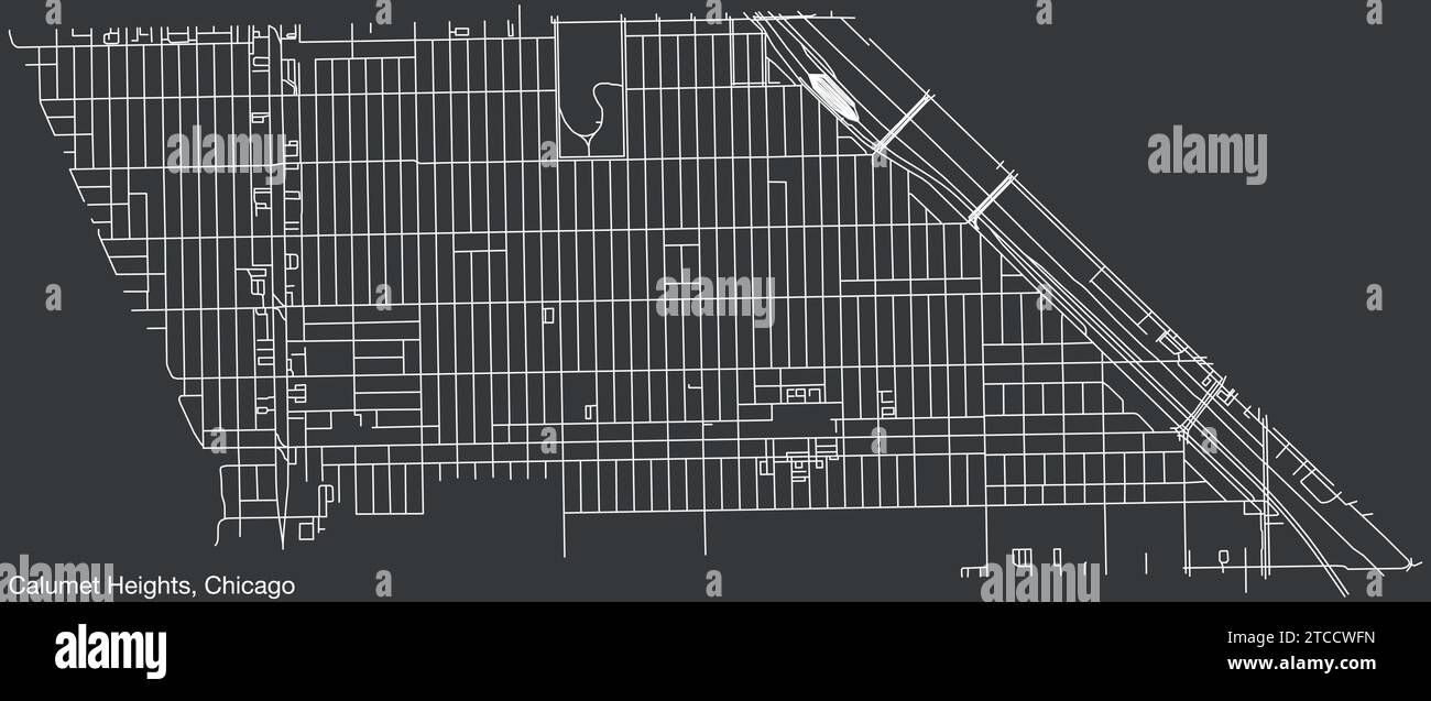 Map of chicago heights hi-res stock photography and images - Alamy