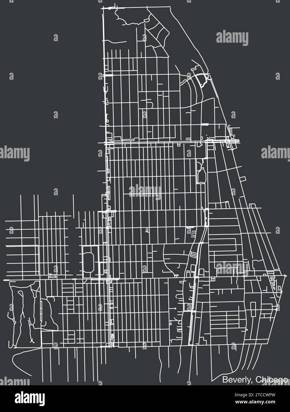 Map of beverly Stock Vector Images - Alamy