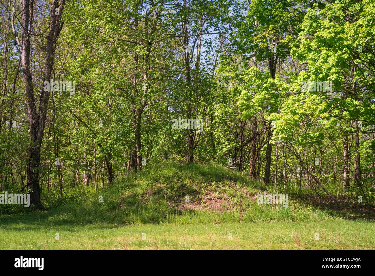 Earthworks at Hopewell Culture National Historical Park in Ohio Stock ...