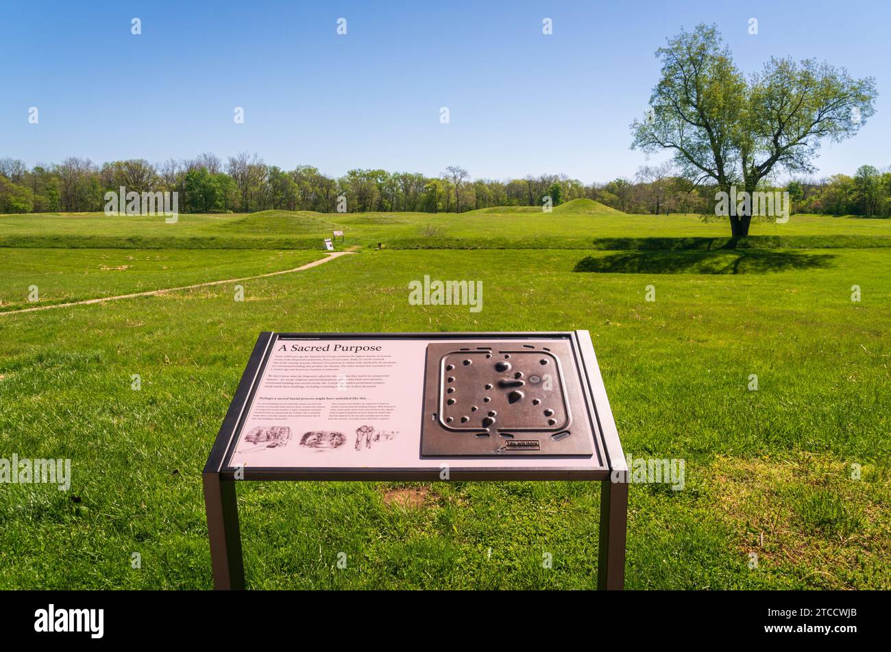 Earthworks at Hopewell Culture National Historical Park in Ohio Stock ...