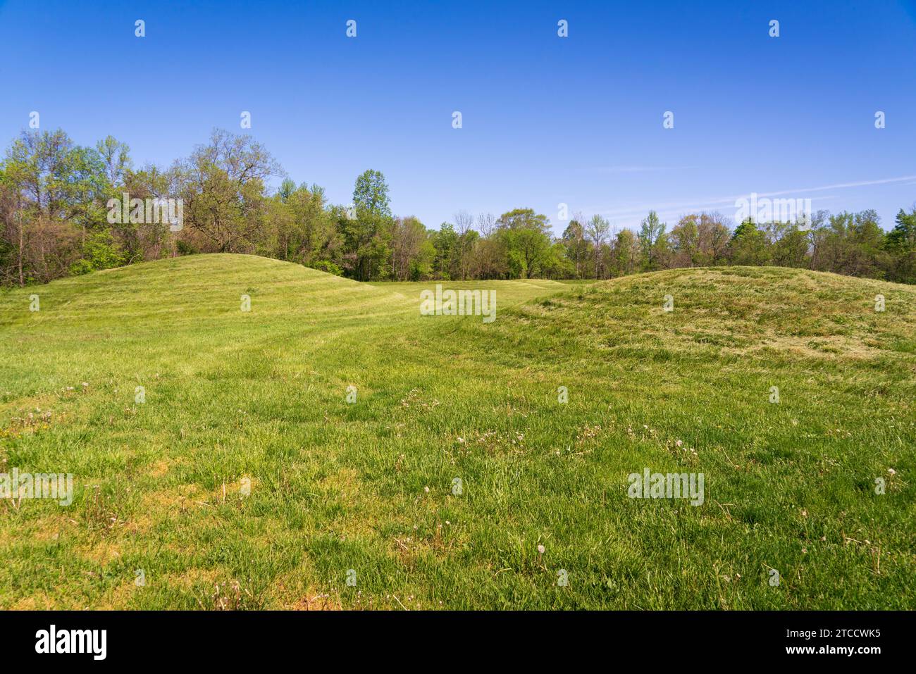Earthworks at Hopewell Culture National Historical Park in Ohio Stock ...