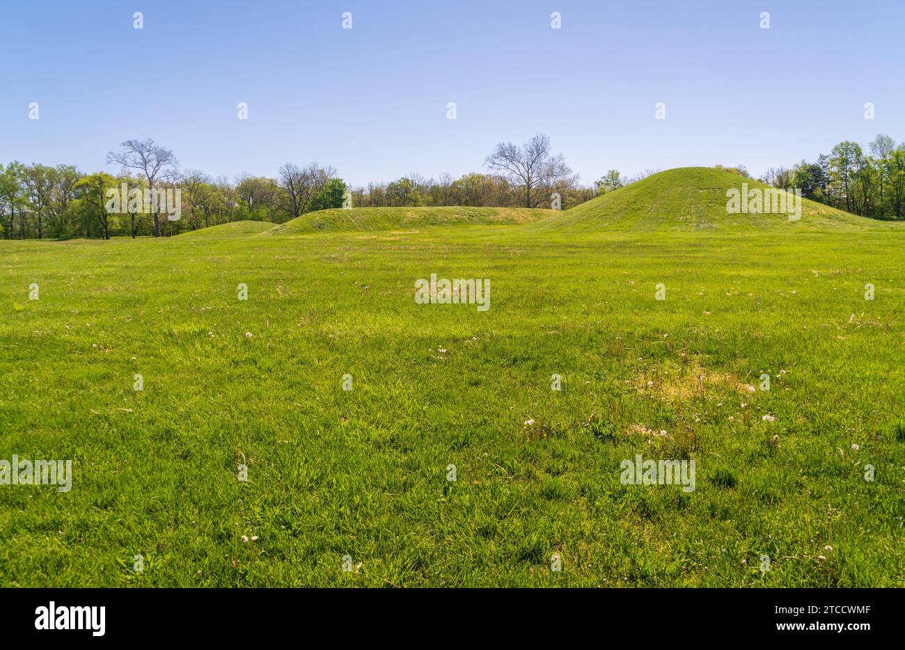 Earthworks at Hopewell Culture National Historical Park in Ohio Stock ...