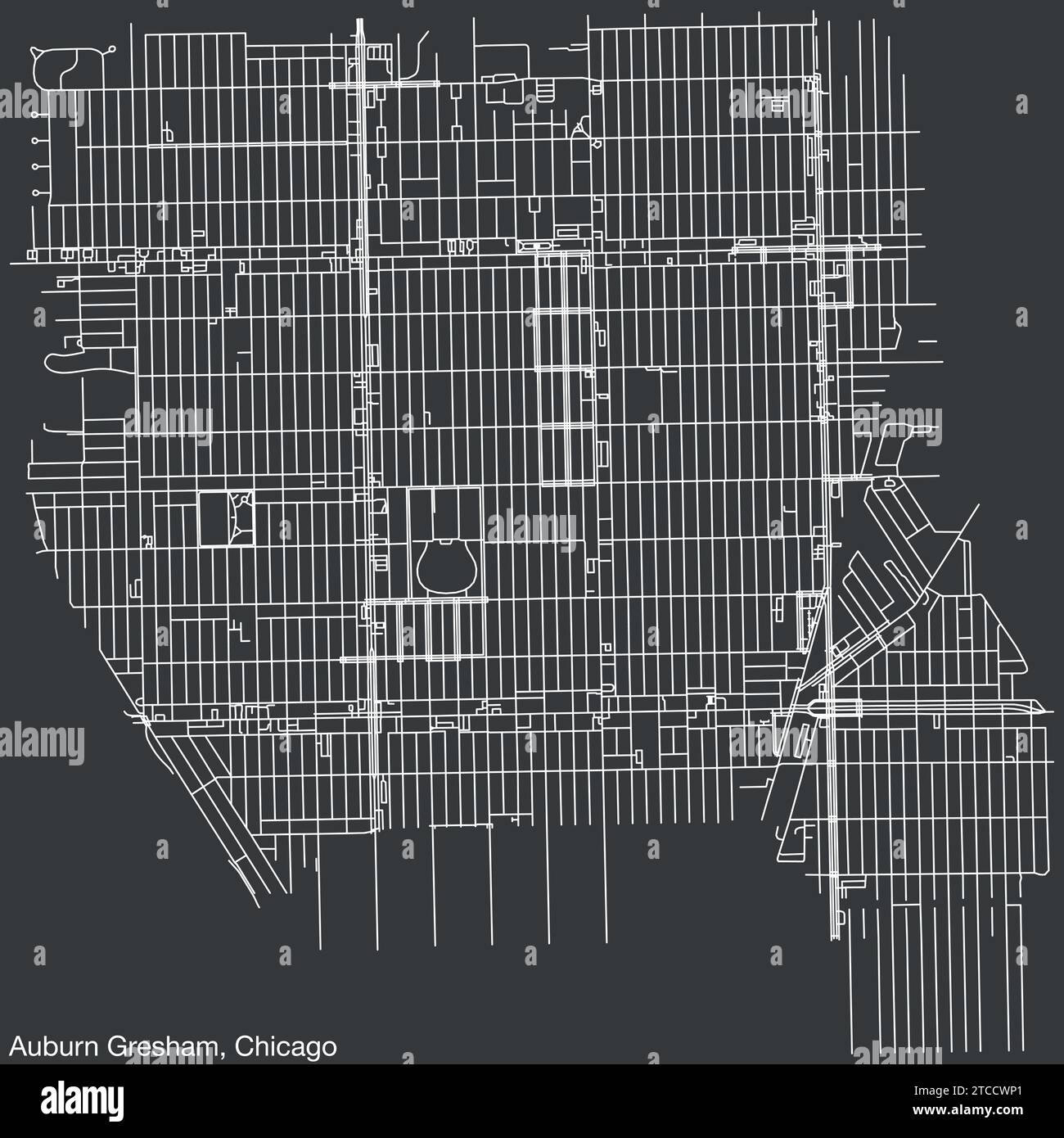 Auburn outline map hi-res stock photography and images - Alamy