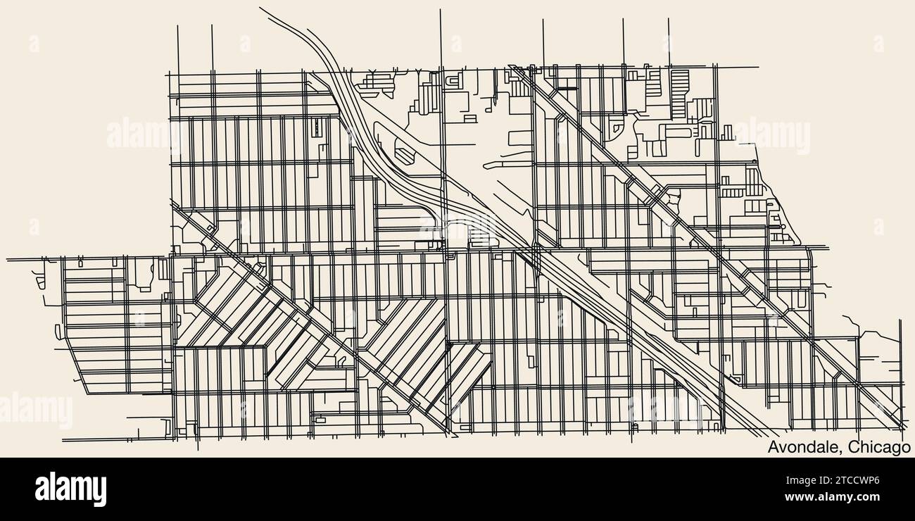Avondale map hi-res stock photography and images - Alamy