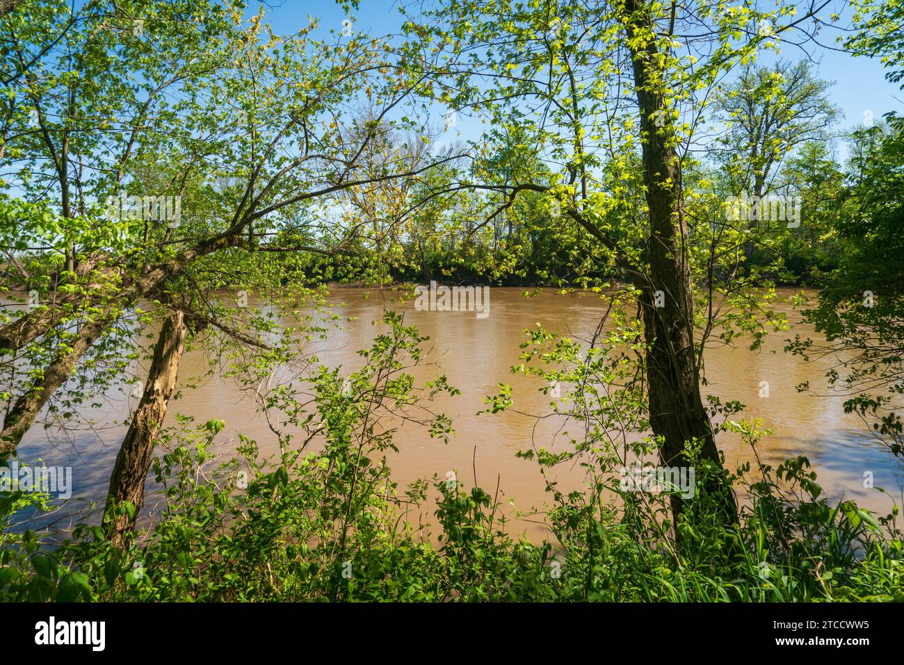 Ohio River at Hopewell Culture National Historical Park in Ohio Stock ...
