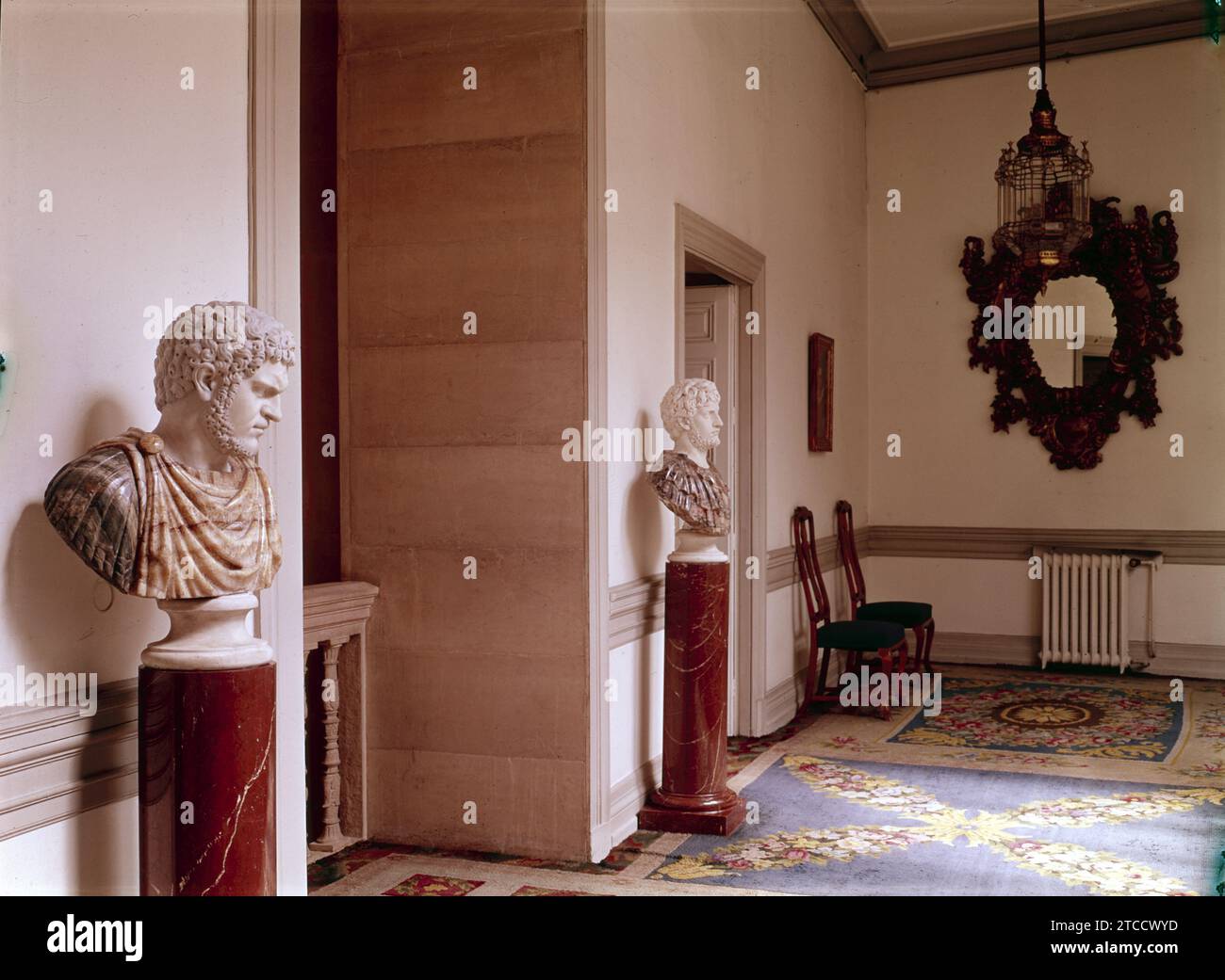 Madrid. 1969: Photographs of the Viana Palace. In the image: White ...