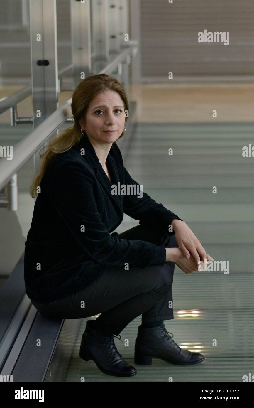 Madrid, 11/10/2015. Interview with Syrian journalist Samar Yazbek ...