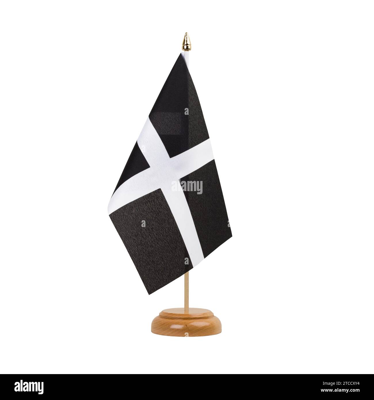 St. Piran Cornwall Flag Stock Photo - Alamy