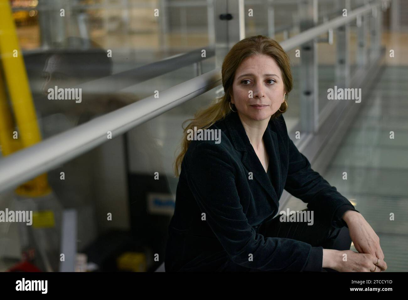 Madrid, 11/10/2015. Interview with Syrian journalist Samar Yazbek ...