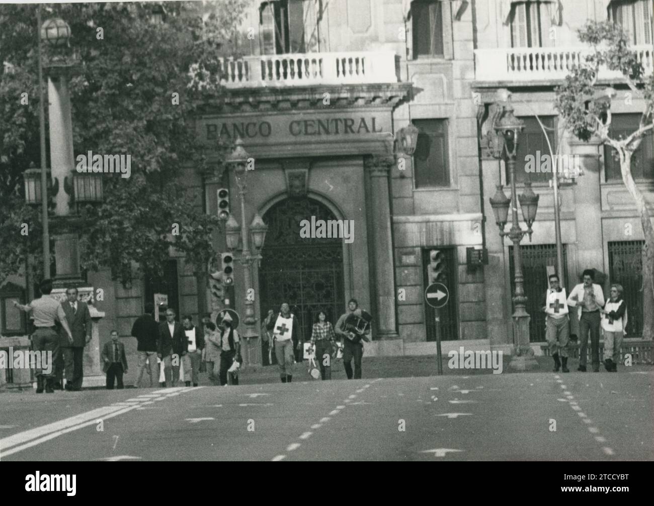 Barcelona 05/23/1981. Robbery at the Central Bank of Barcelona. The ...