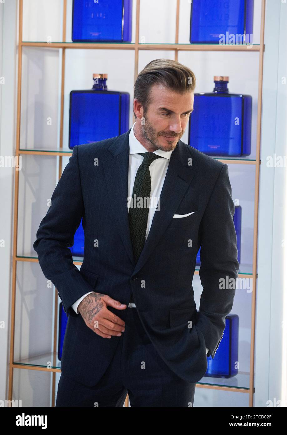 Madrid, 07/10/2015. Photocall with footballer David Beckham. Photo ...