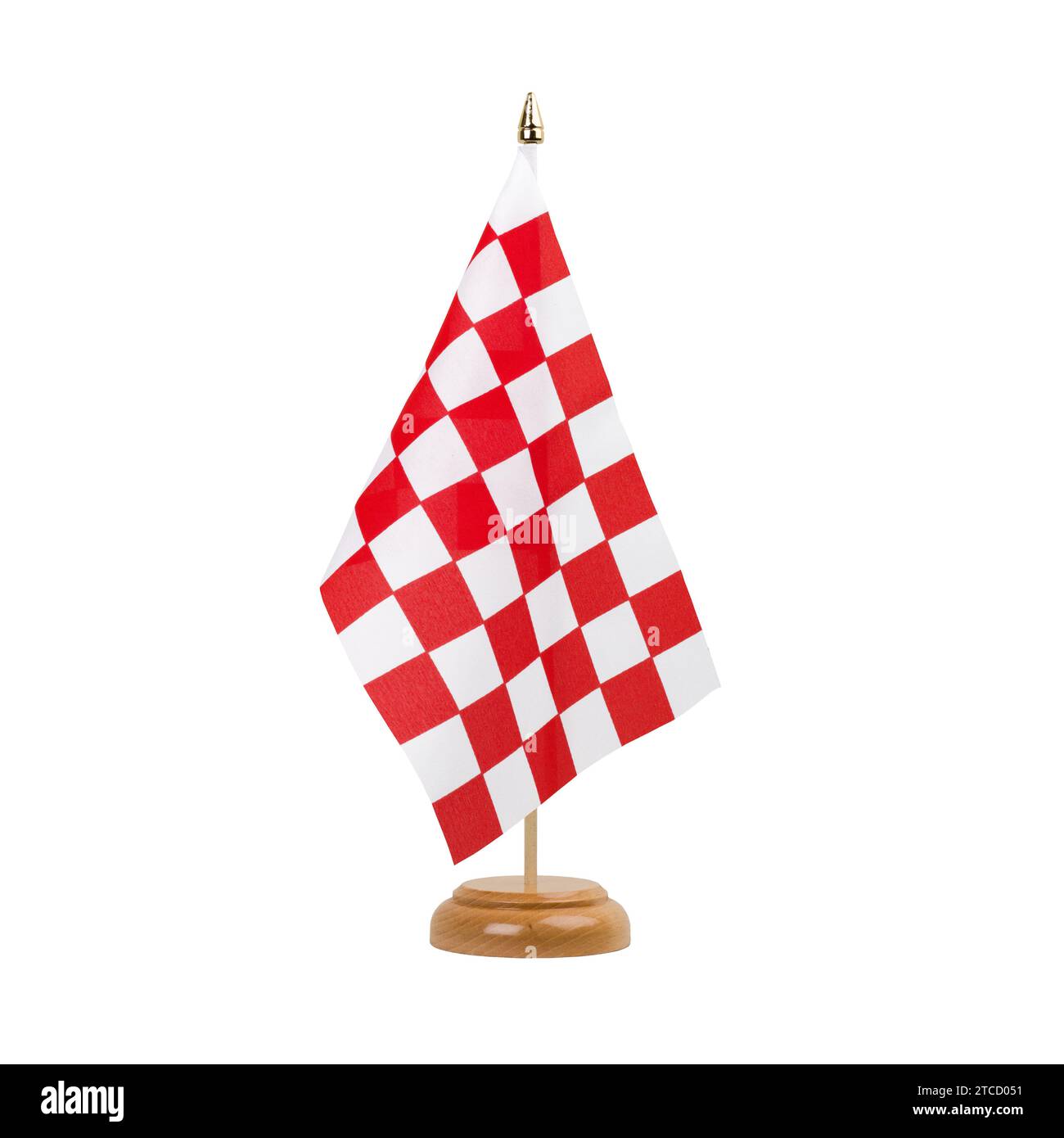 Checkered Red-White Flag Stock Photo - Alamy