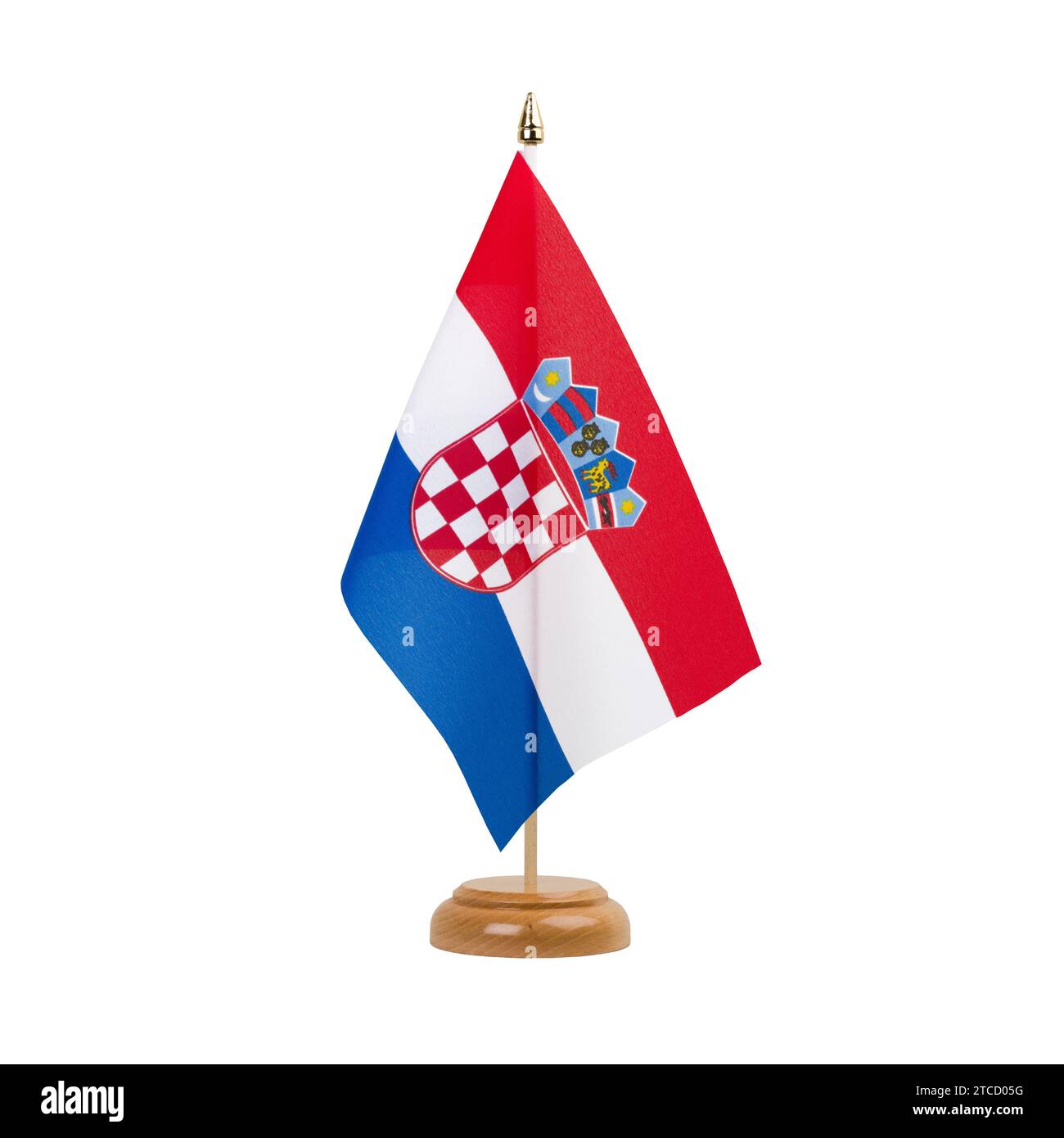 National flag croatia on flagpole hi-res stock photography and images ...