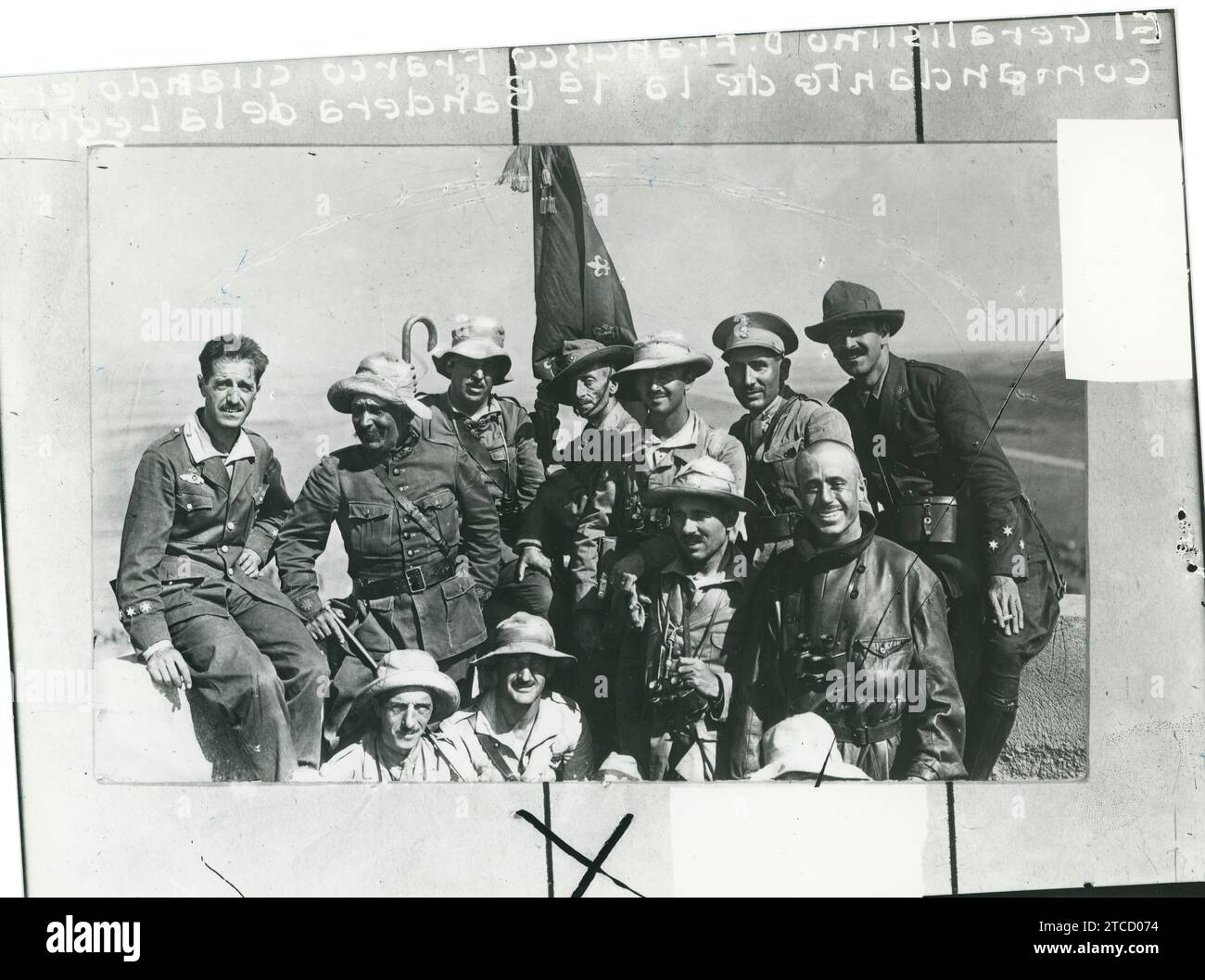 Melilla 1921. Moroccan War. General Sanjurjo, Colonel Castro Girona and ...