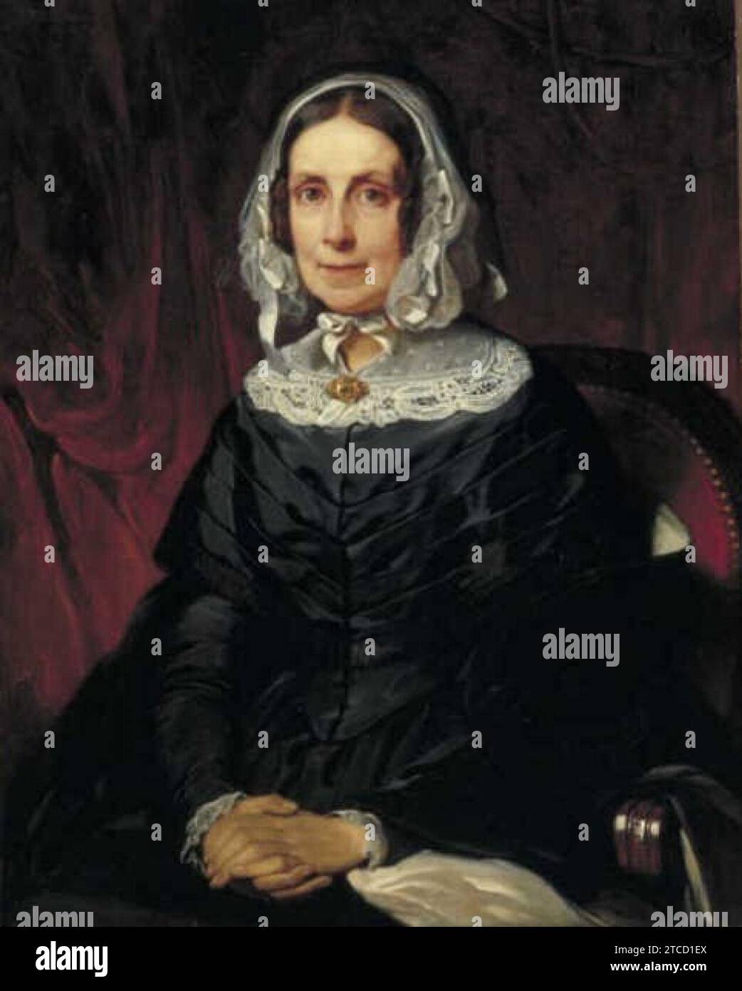 Willem Hendrik Schmidt - Portret van een oude dame Stock Photo - Alamy