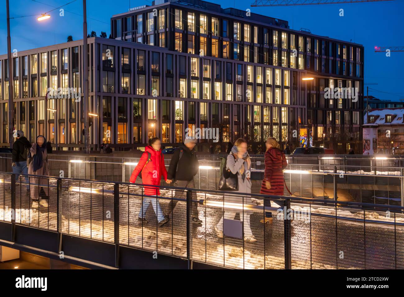 Bürogebäude an der Hackerbrücke, München, Dezember 2023 Deutschland ...