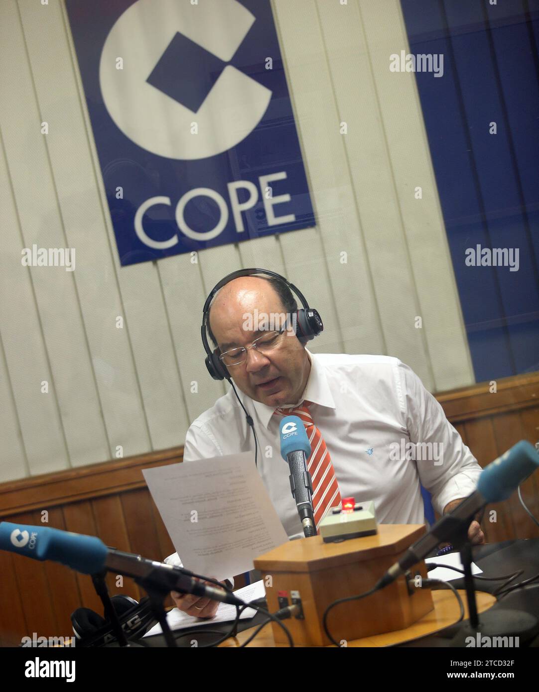 madrid, 3-21-2013.-angel exposito, presenter of the COPE news.-photo ...