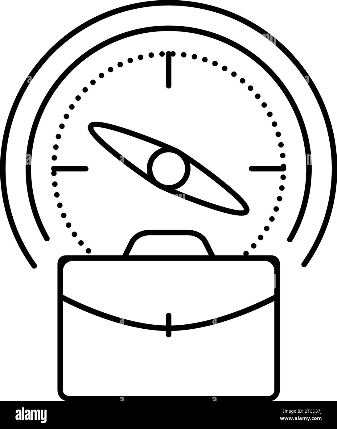 cultural fit interview job line icon vector illustration Stock Vector ...