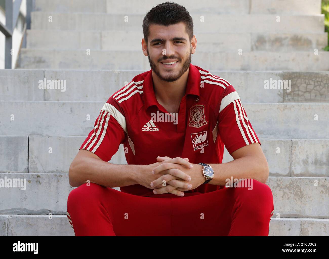 Madrid, 10/07/2015. Interview with the Spanish National Team player ...