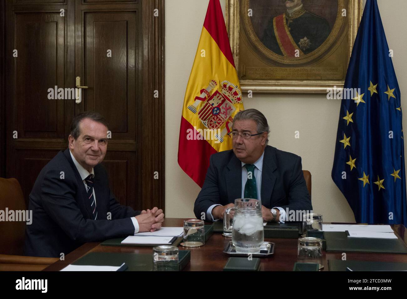 Madrid, 08/28/2017. Meeting of the Minister of the Interior Juan ...