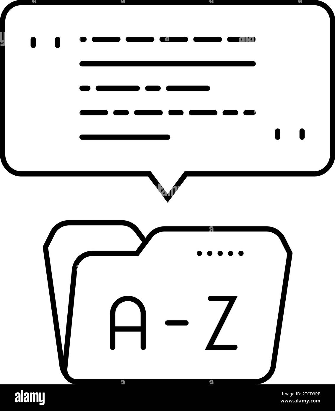 language proficiency interview job line icon vector illustration Stock ...