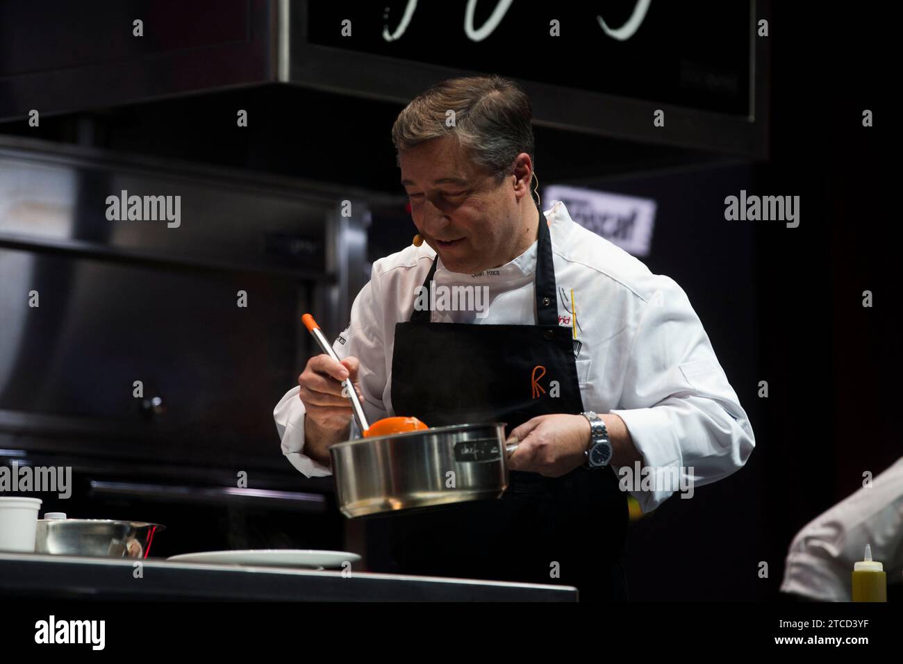 Madrid, 01/23/2018. Madrid Fusion. Presentation by chef Joan Roca with ...