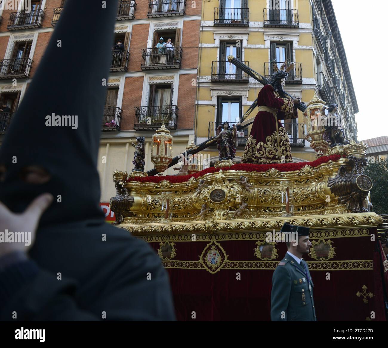 Madrid, 03/28/2018. Procession of Jesus of the Great Power, at the ...