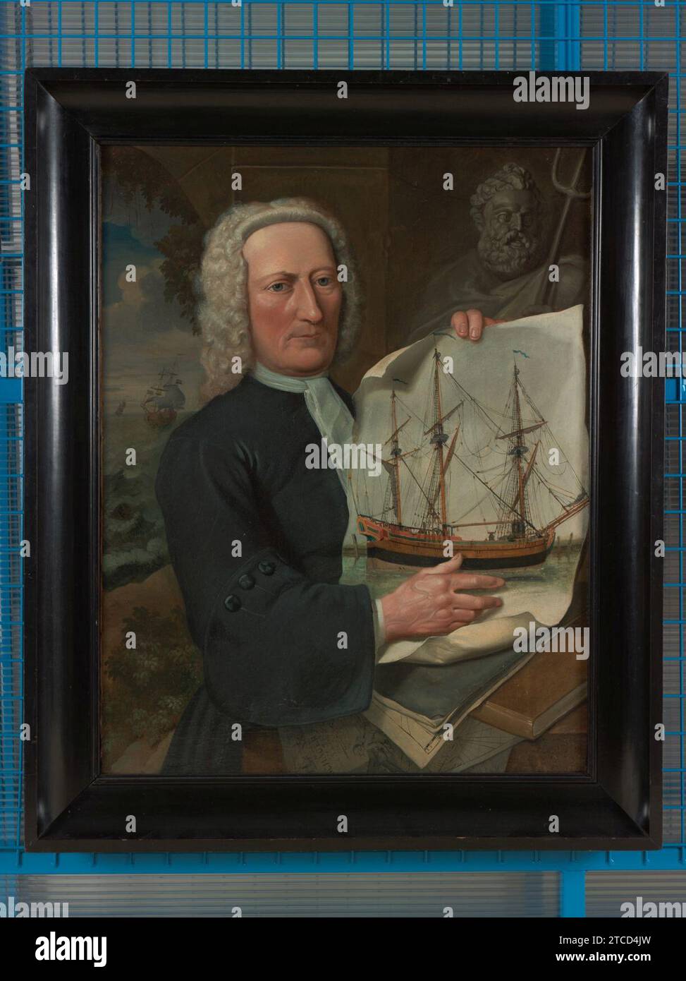 Willem Muys - Portret van een reder of een zeekapitein Stock Photo - Alamy