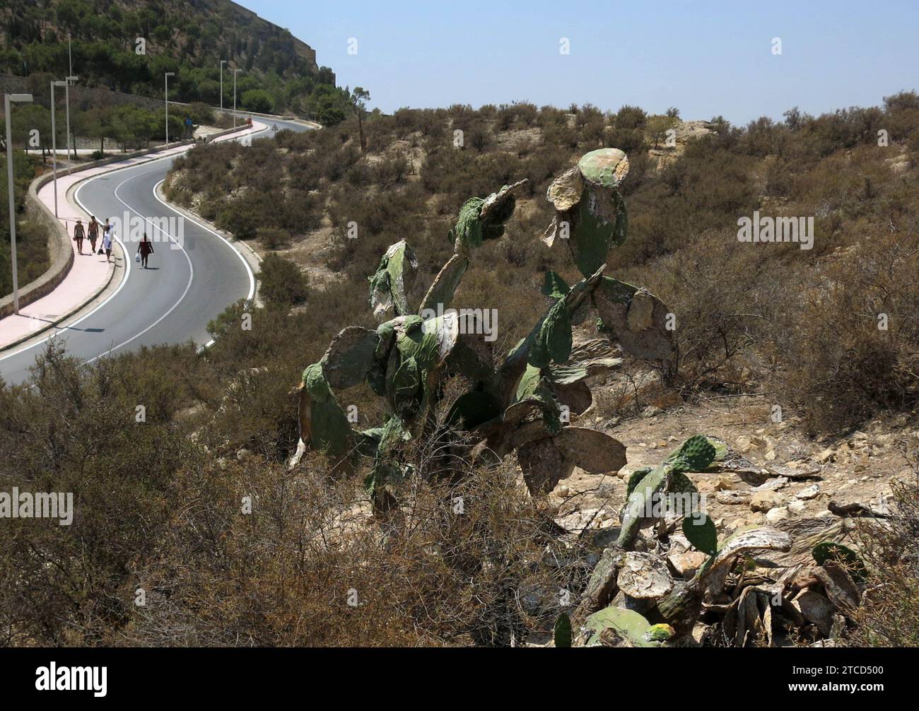 Alicante 07/28/2014 Drought in the Santa Bárbara Castle archdc. Credit ...
