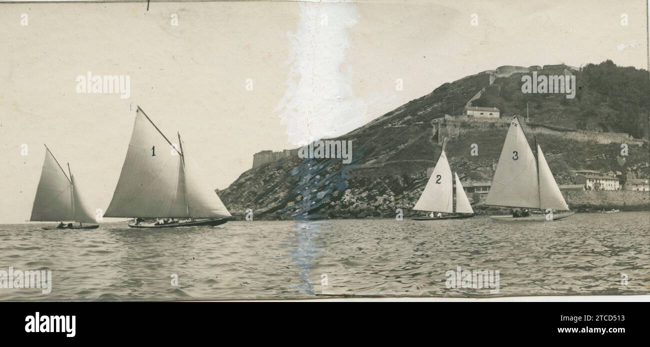 San Sebastian, 07/24/1906. Yachting. 1. "El Musicot", property of King ...