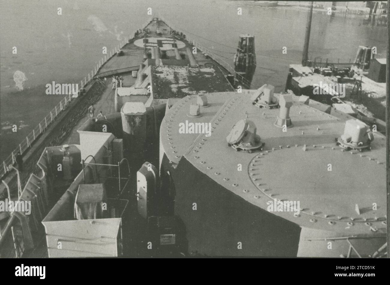01/01/1940. German warship "Bismarck". In the photograph, seen from the ...