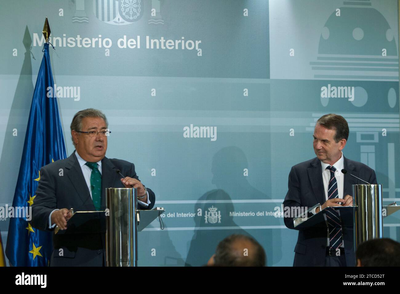 Madrid, 08/28/2017. Meeting of the Minister of the Interior Juan ...