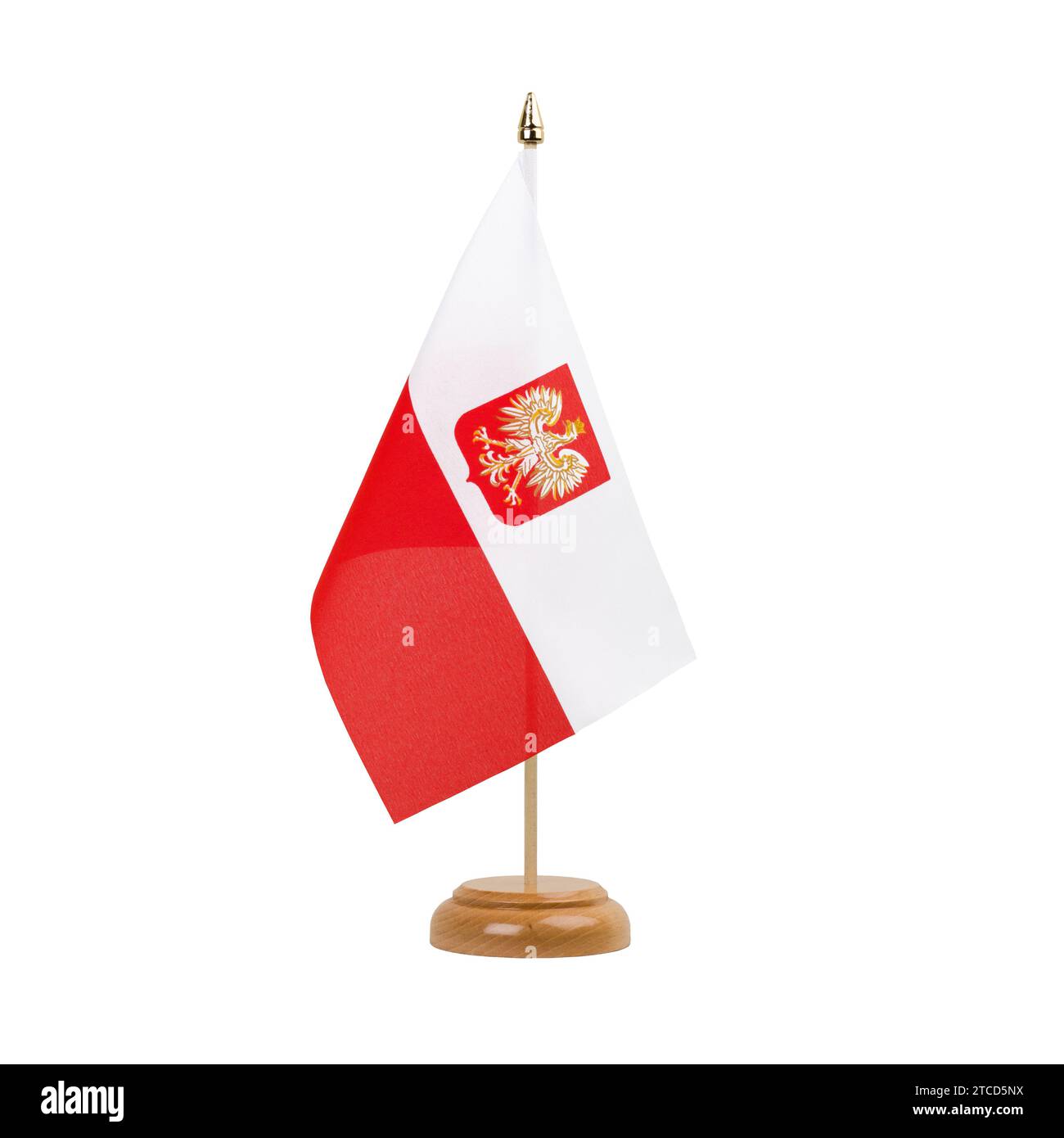 Poland with eagle Flag Stock Photo - Alamy