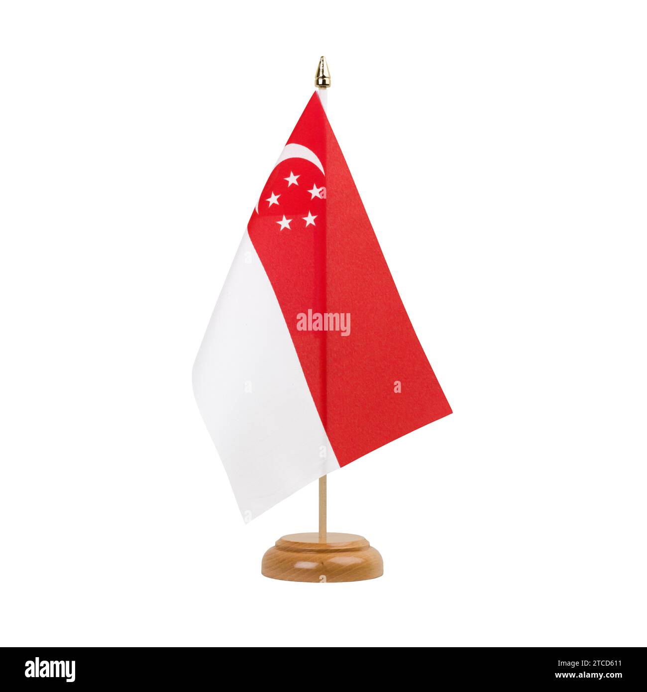 Singapore national flags Cut Out Stock Images & Pictures - Alamy