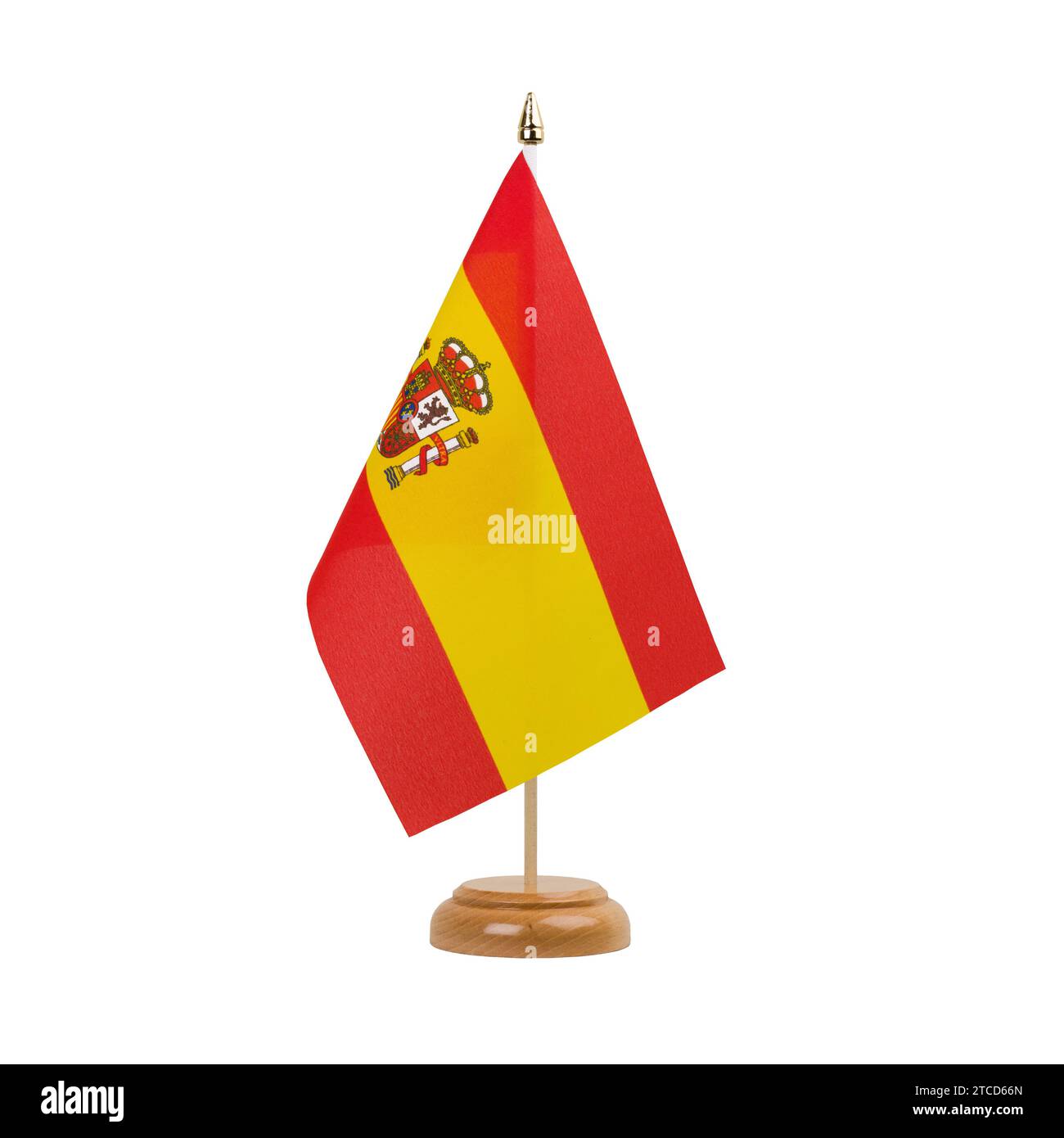 Spain with crest Flag Stock Photo - Alamy