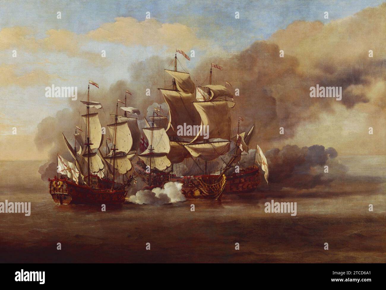 Willem van de Velde the Younger (1633-1707) - An English Indiaman ...