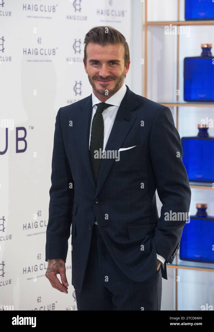 Madrid, 07/10/2015. Photocall with footballer David Beckham. Photo ...