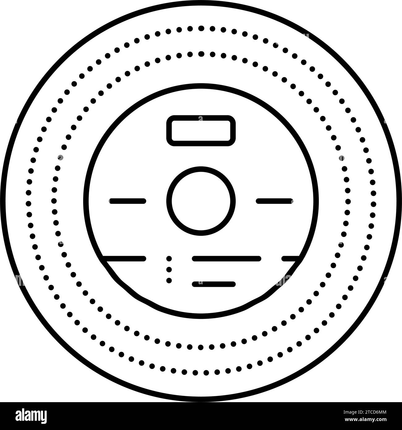 grinding wheel manufacturing engineer line icon vector illustration ...