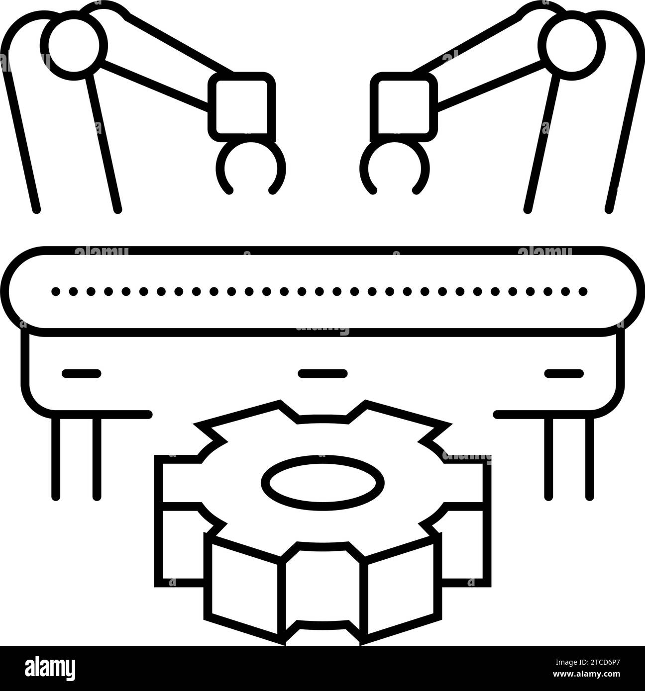 custom manufacturing engineer line icon vector illustration Stock ...