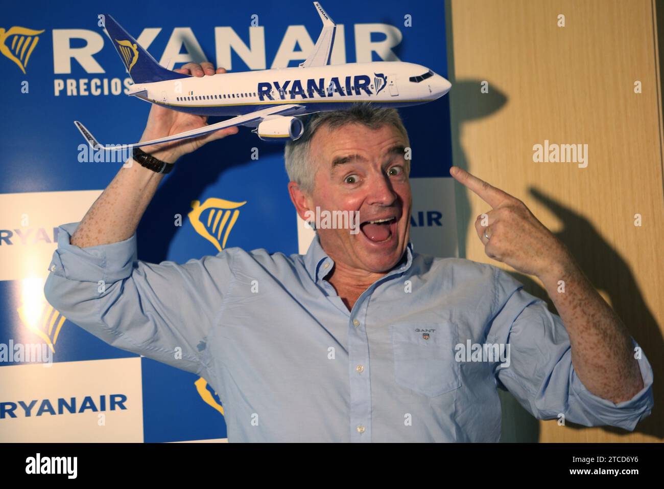 Madrid, 08/22/2017. Press conference by Ryanair CEO Michael O'Leary ...