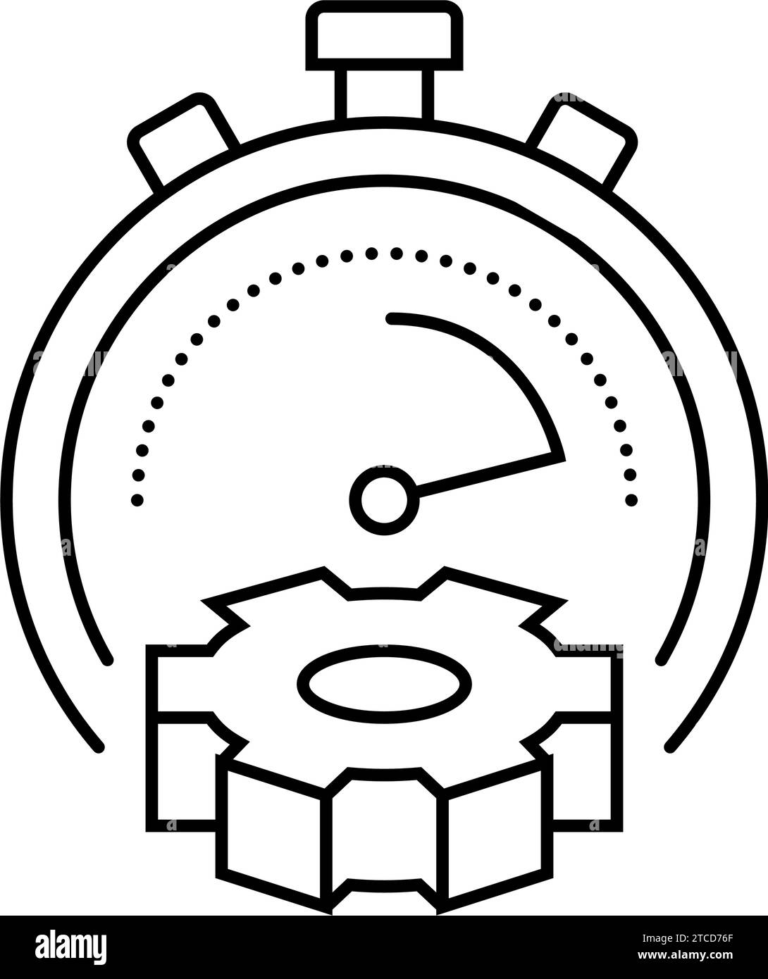 workflow optimization manufacturing engineer line icon vector ...